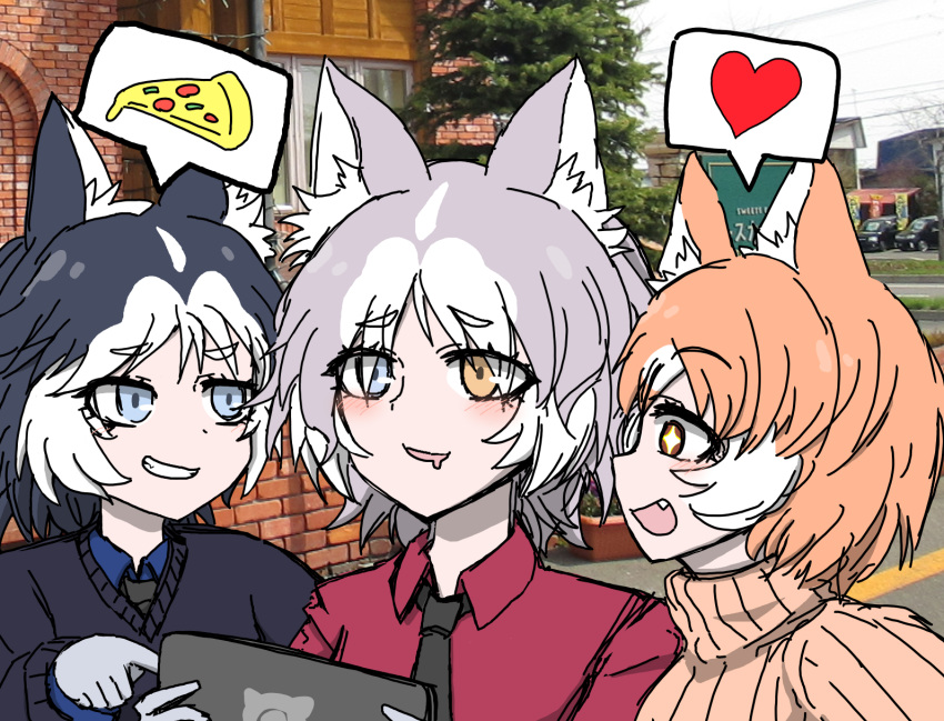 Safebooru - + + 3girls alternate costume animal ears black hair blue ...