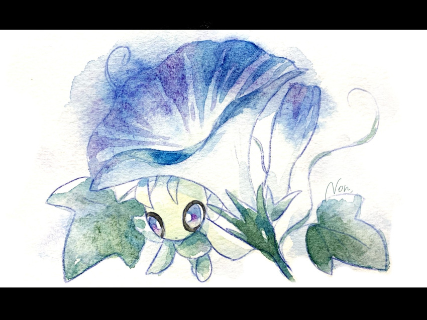 Safebooru - blue eyes blue flower celebi floating flower full body leaf ...