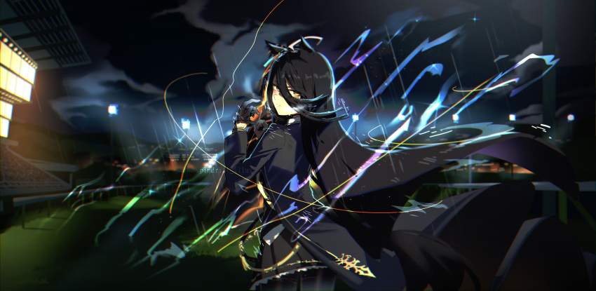 Safebooru - 1girl absurdres adjusting clothes adjusting gloves ahoge ...