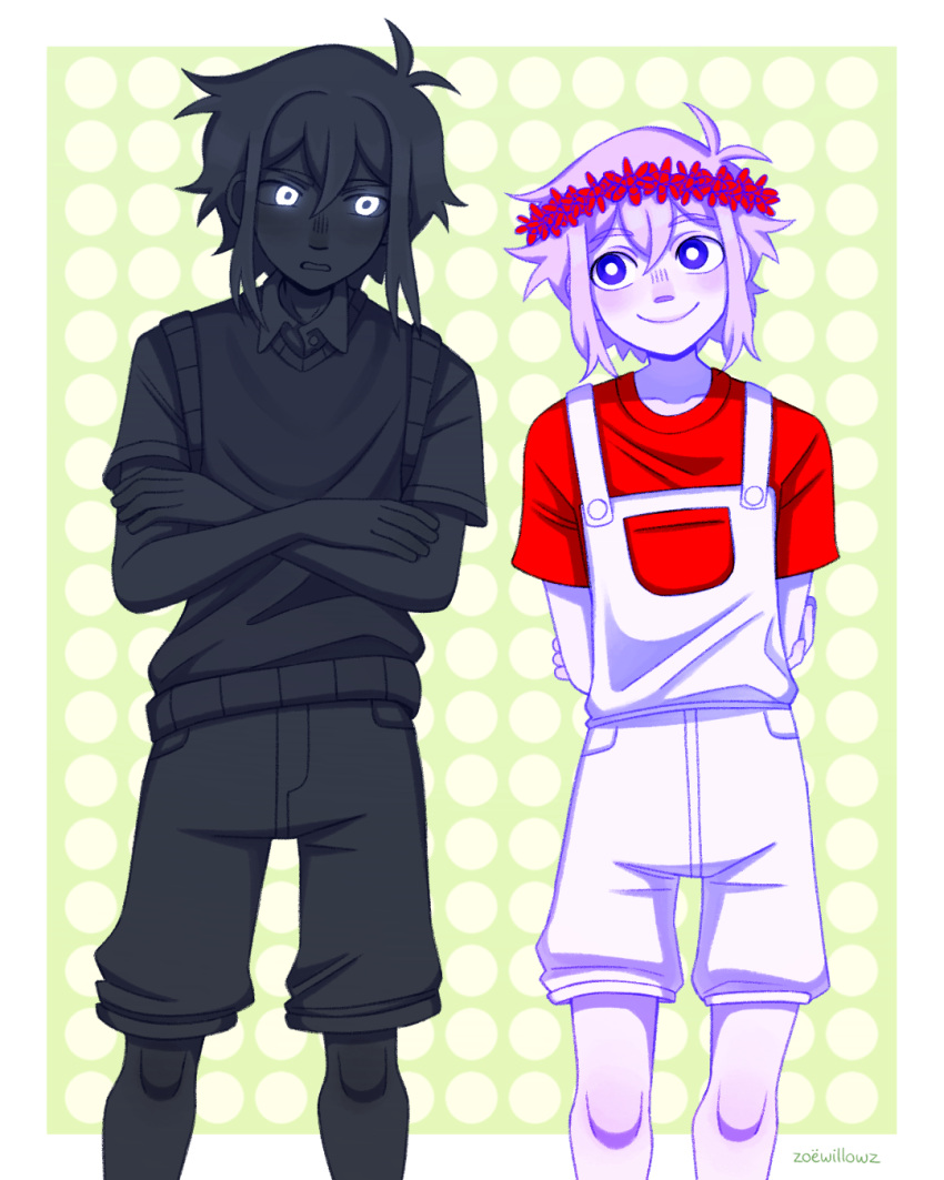 Safebooru - 2boys alternate color alternate costume alternate universe ...