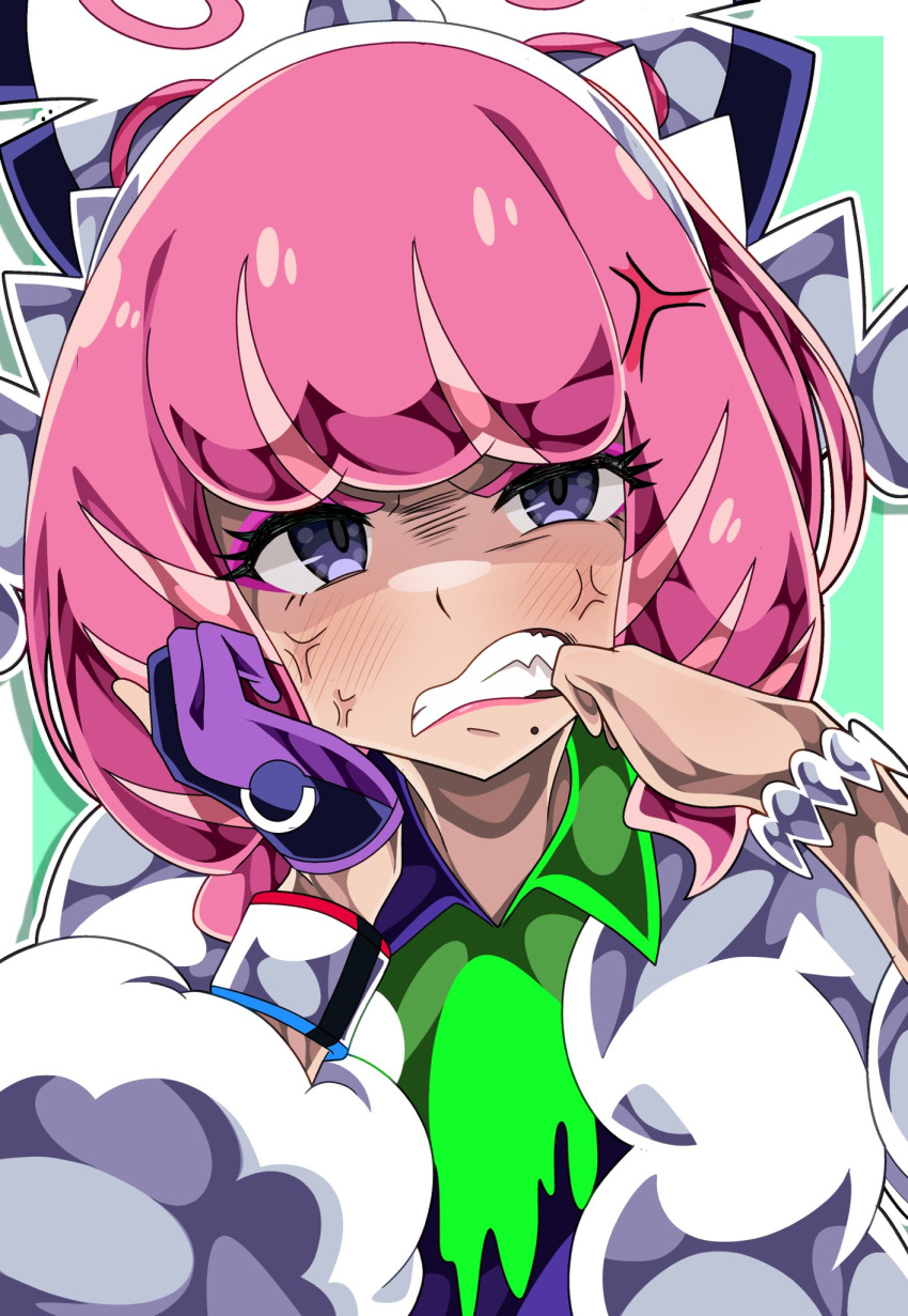 Safebooru - 1girl anger vein angry bow bracelet clenched teeth drill ...