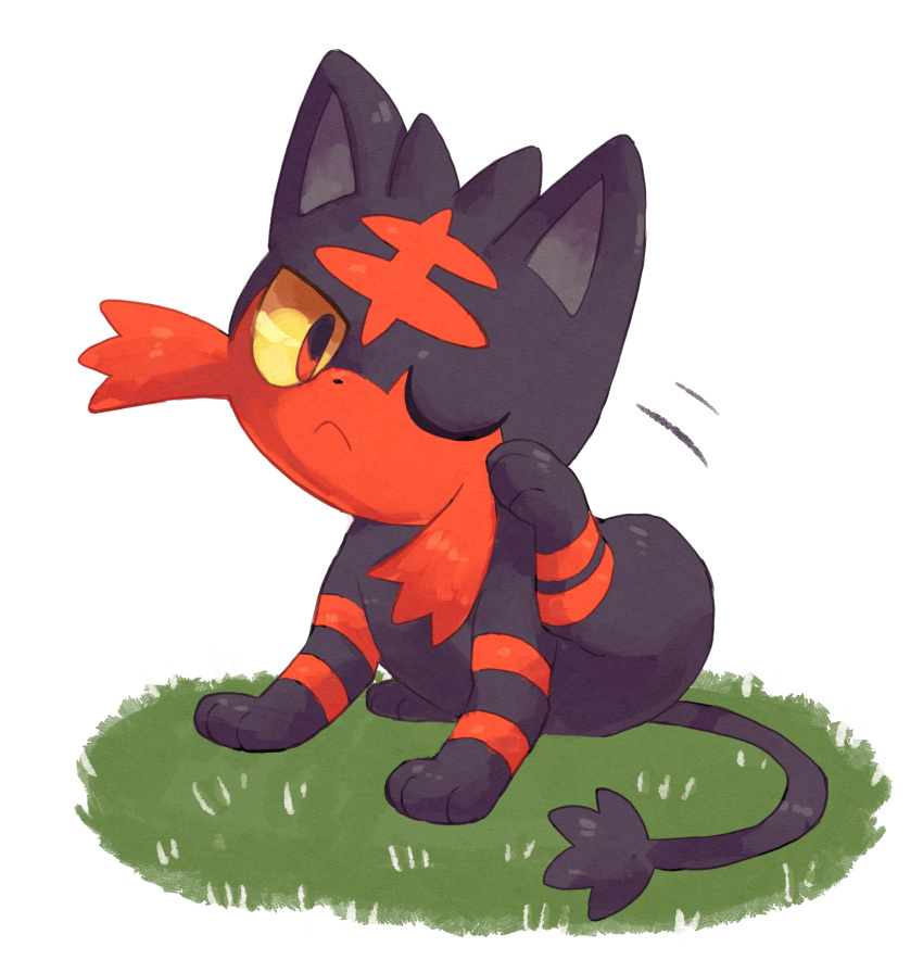 Safebooru - absurdres animal focus cat closed mouth colored sclera ...