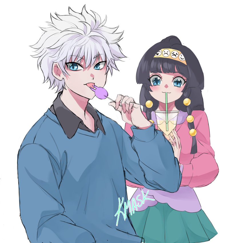 Safebooru - absurdres alluka zoldyck bubble tea candy food highres ...