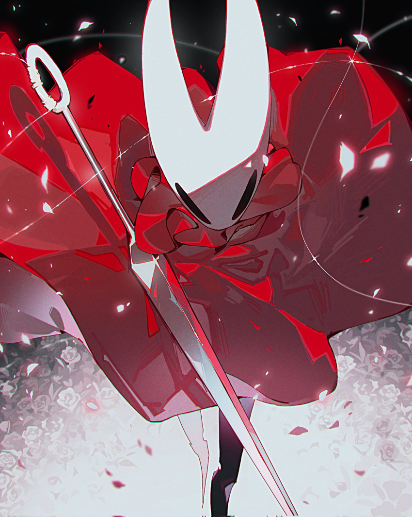 Safebooru - 1boy 1other black skin blank eyes chromatic aberration ...