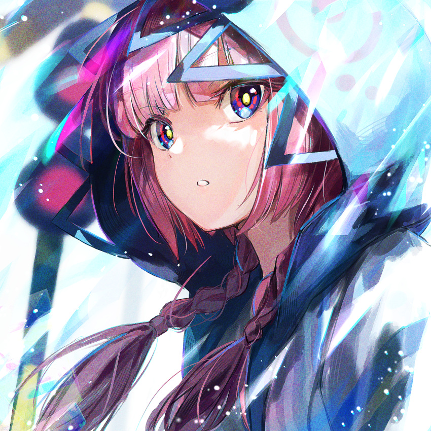 Safebooru - 1girl blue eyes blue jacket braid cosmos (cos mos f ...