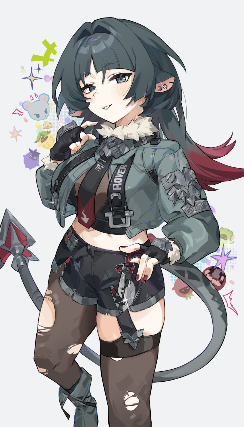 Safebooru - 1girl absurdres animal ears black hair black pantyhose ...