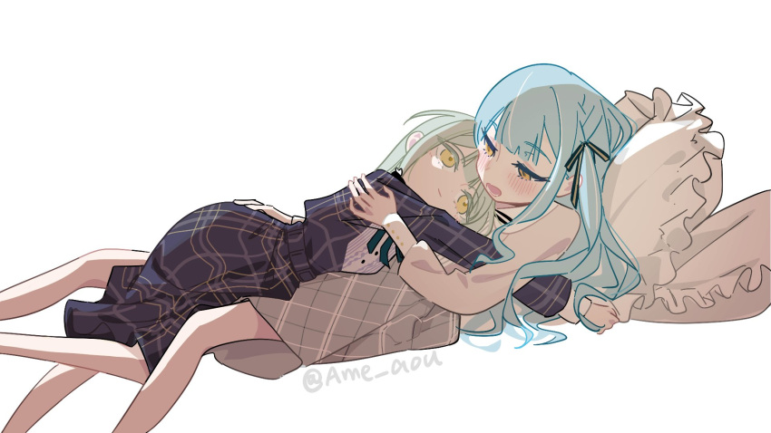 Safebooru - 2girls ame 5000 bang dream! bang dream! it's mygo!!!!! between legs black ribbon ...