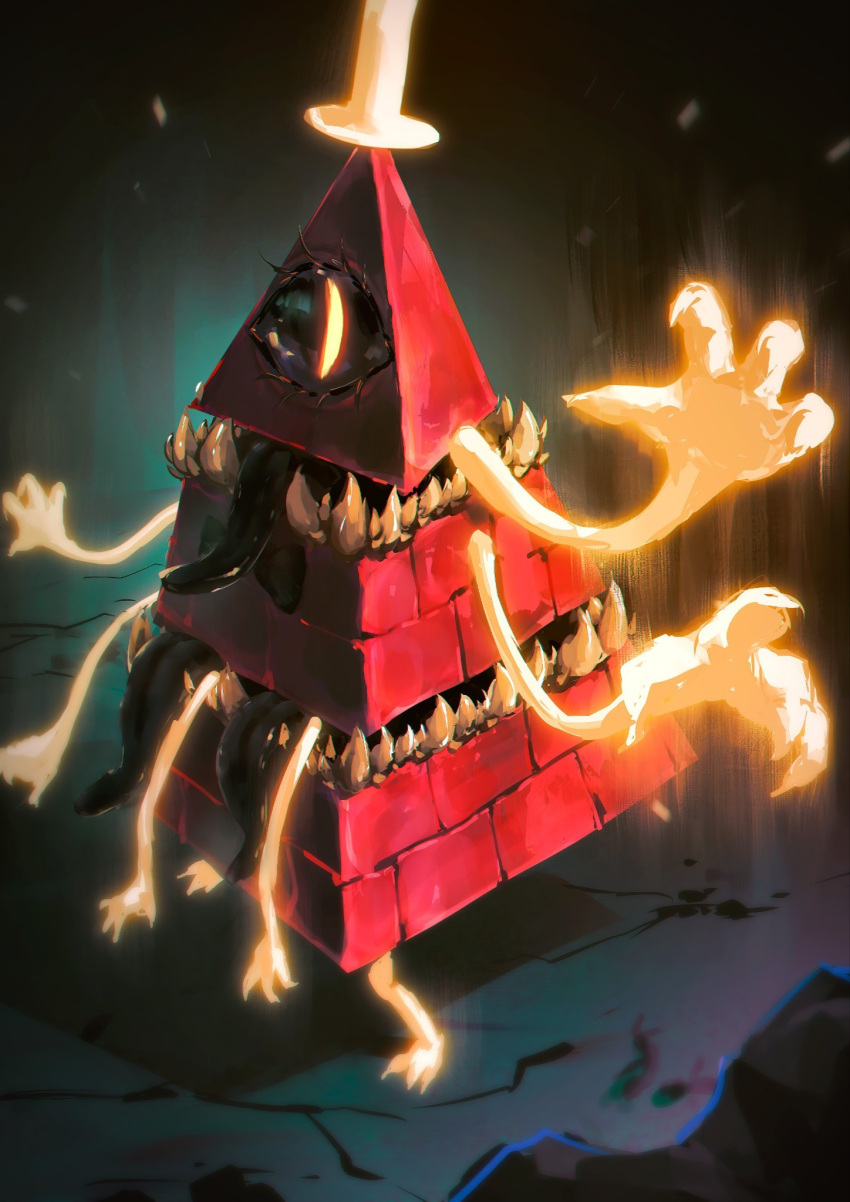 Safebooru - 1boy bill cipher black sclera black tongue colored ...