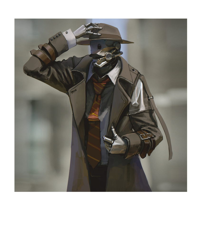 Safebooru - absurdres adjusting clothes adjusting headwear arknights ...