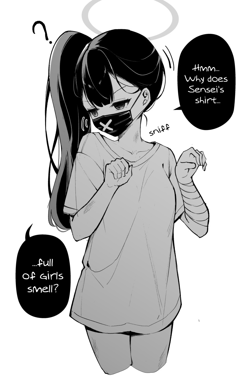 Safebooru 1girl Absurdres Bandaged Arm Bandages Blue Archive Clover 2430