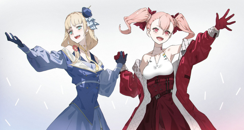 Safebooru - 2girls blonde hair bodysuit center-flap bangs ciel ...
