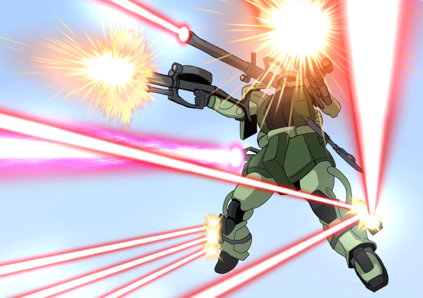Safebooru - battle bazooka (gundam) firing gun gundam gundam seed ...