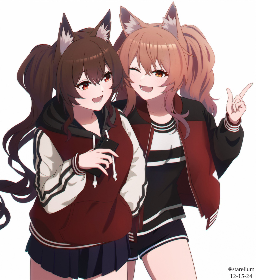 Safebooru - 2girls :d ;d absurdres alternate costume angelina ...