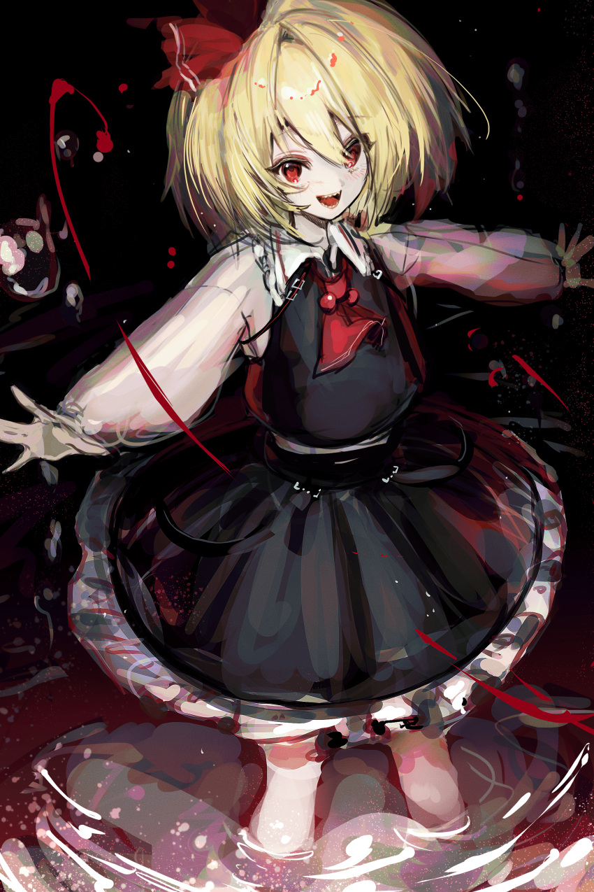 Safebooru - 1girl absurdres ascot bad id bad pixiv id black skirt black vest blonde hair ...