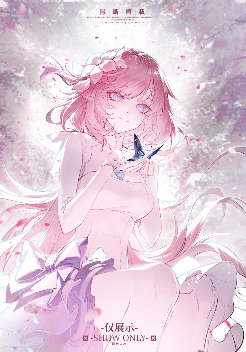 Safebooru - 1girl absurdres blue butterfly blue eyes breasts bug ...