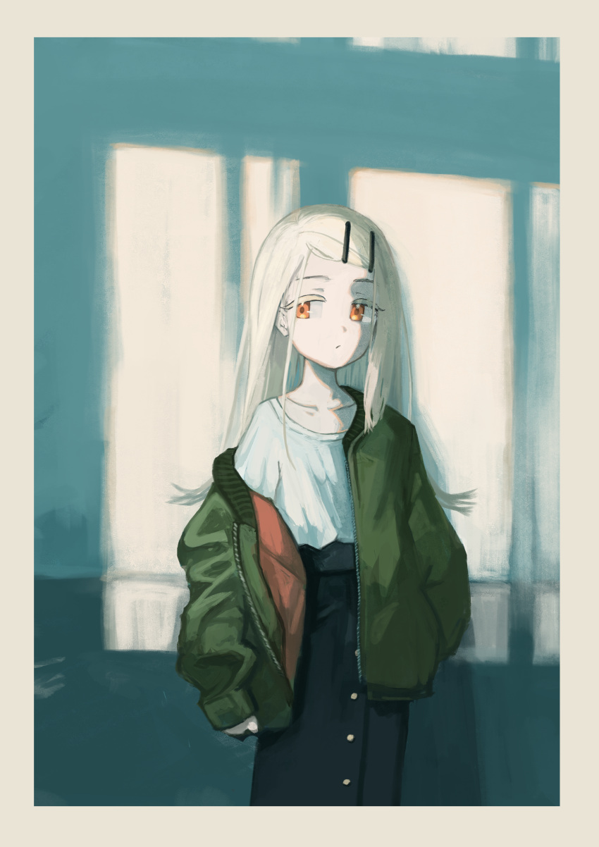 Safebooru - 1girl absurdres blonde hair border expressionless gakuen idolmaster highres ...