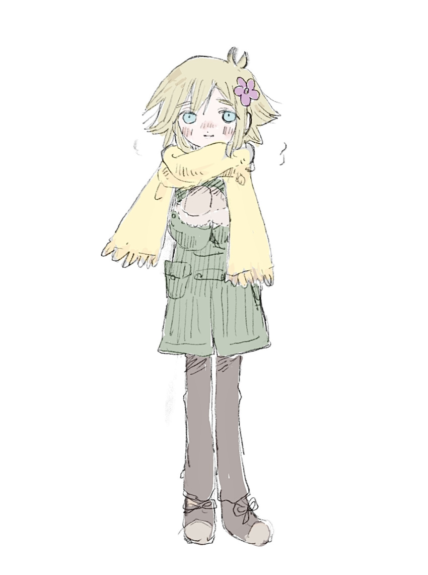 Safebooru - 1boy alternate costume antenna hair basil (faraway) (omori) basil (omori) blonde ...