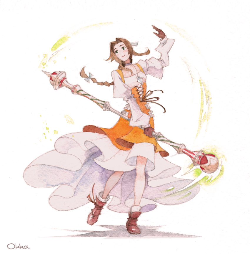 Safebooru - 1girl aerith gainsborough aerith gainsborough (garnet's ...
