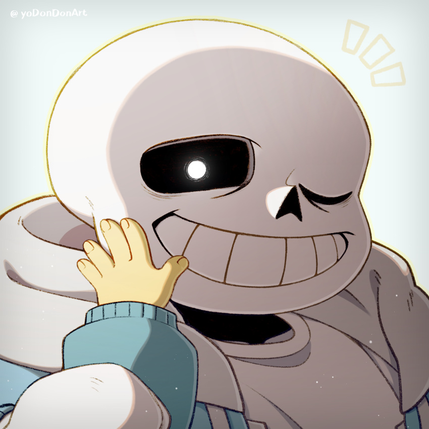 Safebooru - 1:1 1boy 1other 2024 2d arm grab artist name blue jacket ...