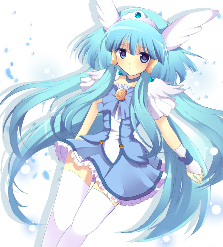 Safebooru - aoki reika bad id blue dress blue eyes blue hair choker cure beauty dress enje ...