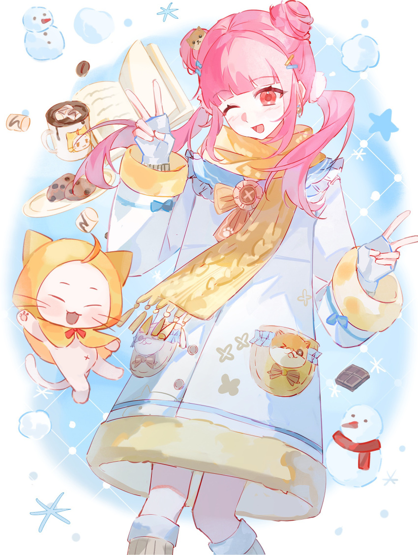 Safebooru - 1girl ^ ^ absurdres ahoge animal animal print anyan44993 ...