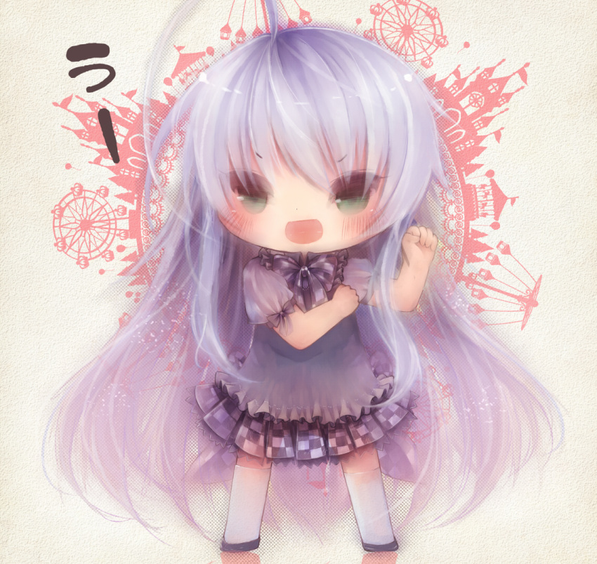 Safebooru - :d blush carousel castle checkered checkered skirt chibi ...