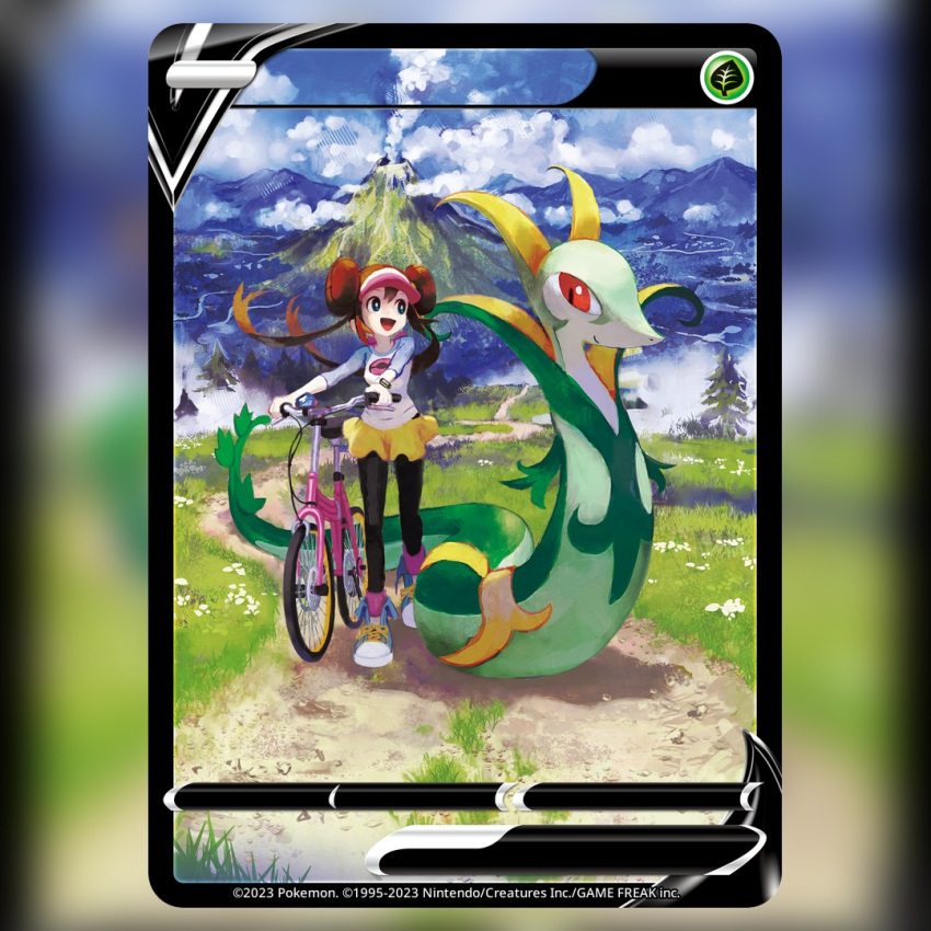 Safebooru - 1girl :d bicycle black pantyhose blue eyes bright pupils ...