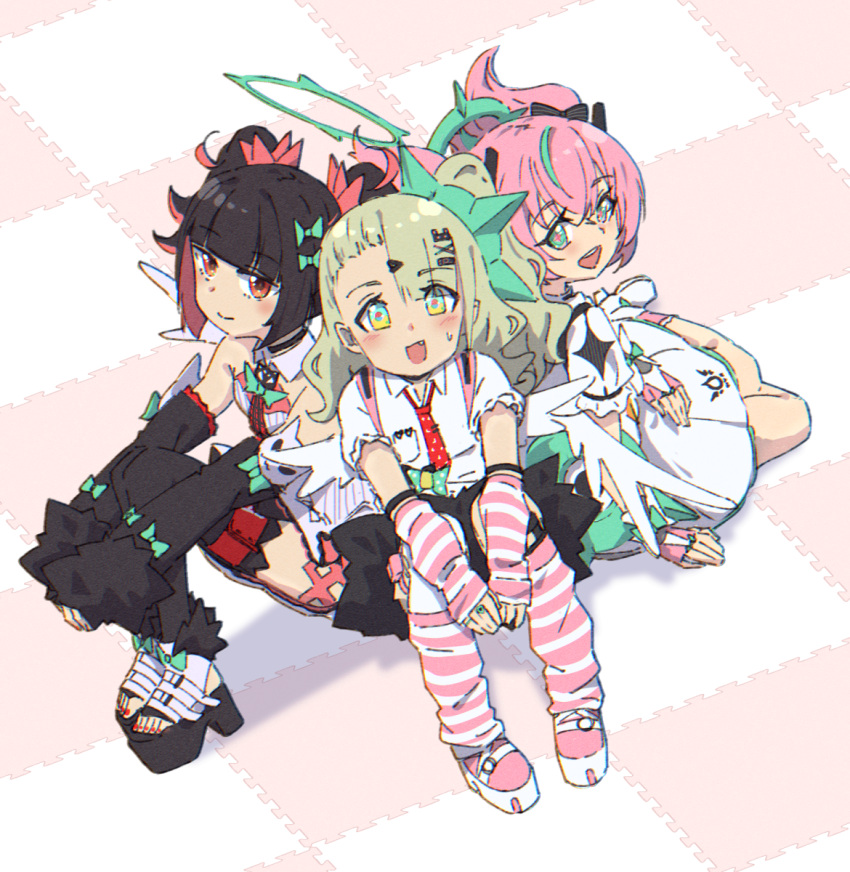 Safebooru - 3girls 53c (ray cordova) :d angels of delusion aria ...