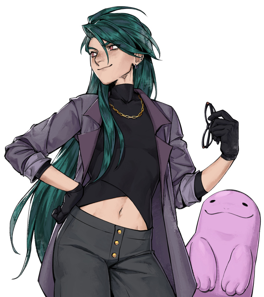 Safebooru - 1girl absurdres alternate color androgynous black gloves ...
