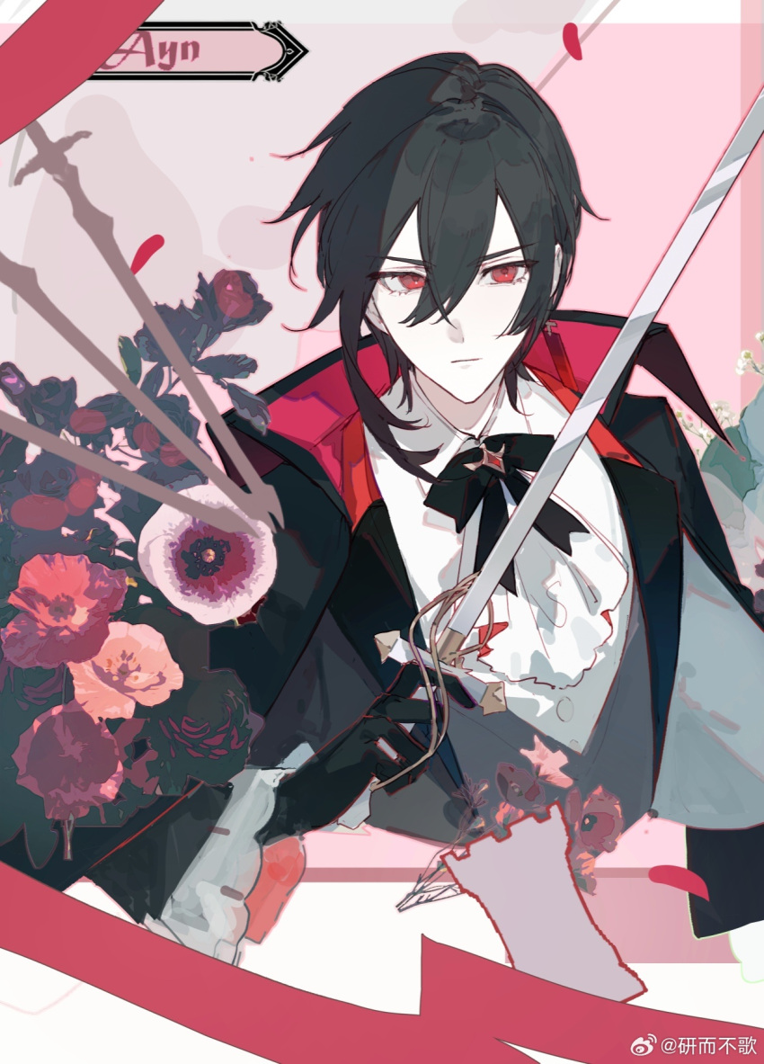 Safebooru - 1boy :| ascot asymmetrical sidelocks ayn alwyn ayn alwyn ...