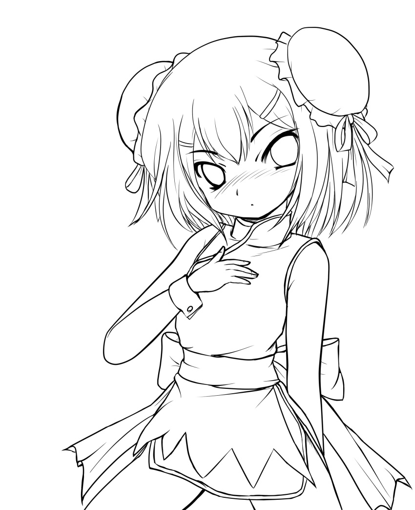 Safebooru - baka to test to shoukanjuu blush bun cover chinese clothes ...