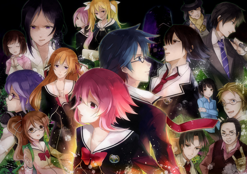Safebooru - 6+boys 6+girls absolutely everyone arimura hinae beard ...