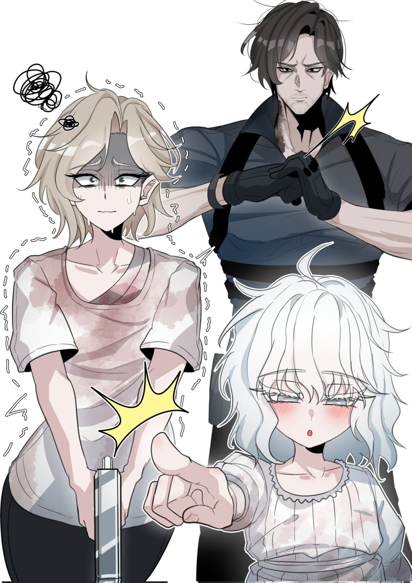 Safebooru - bandages blonde hair dress emily (resident evil) grace ...