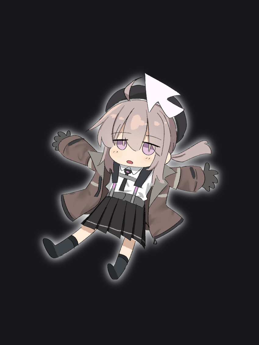 Safebooru - 1girl black background cheyanne (girls' frontline 2) chibi ...