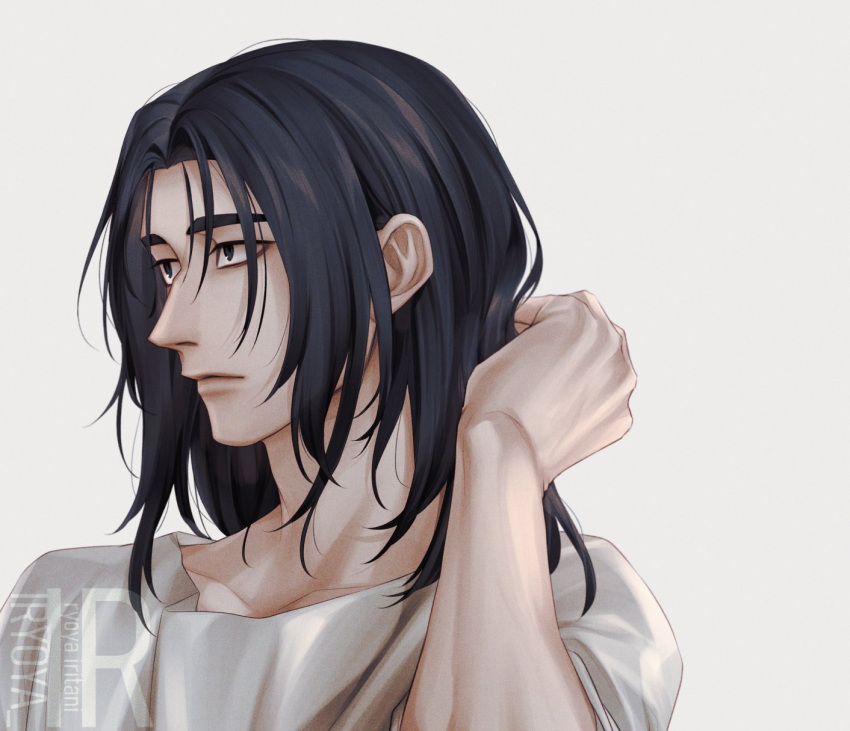 Safebooru - 1boy alternate hair length alternate hairstyle artist logo ...