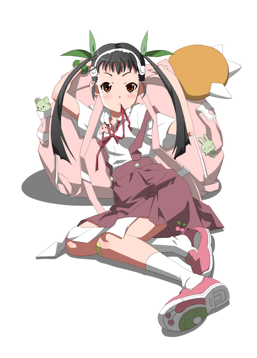 Safebooru - backpack bag bakemonogatari black hair hachikuji mayoi ...