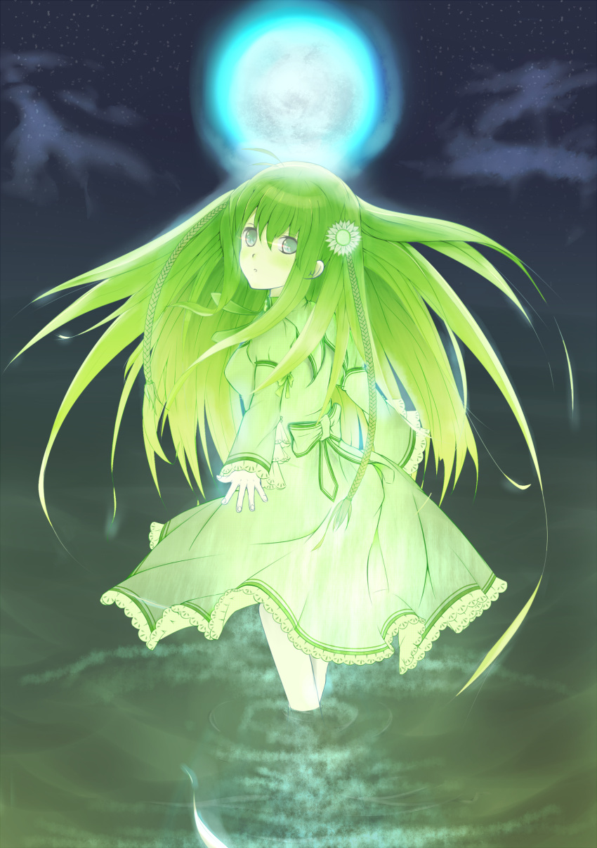 Safebooru - /cr 1girl absurdres bad id character request dress flower ...