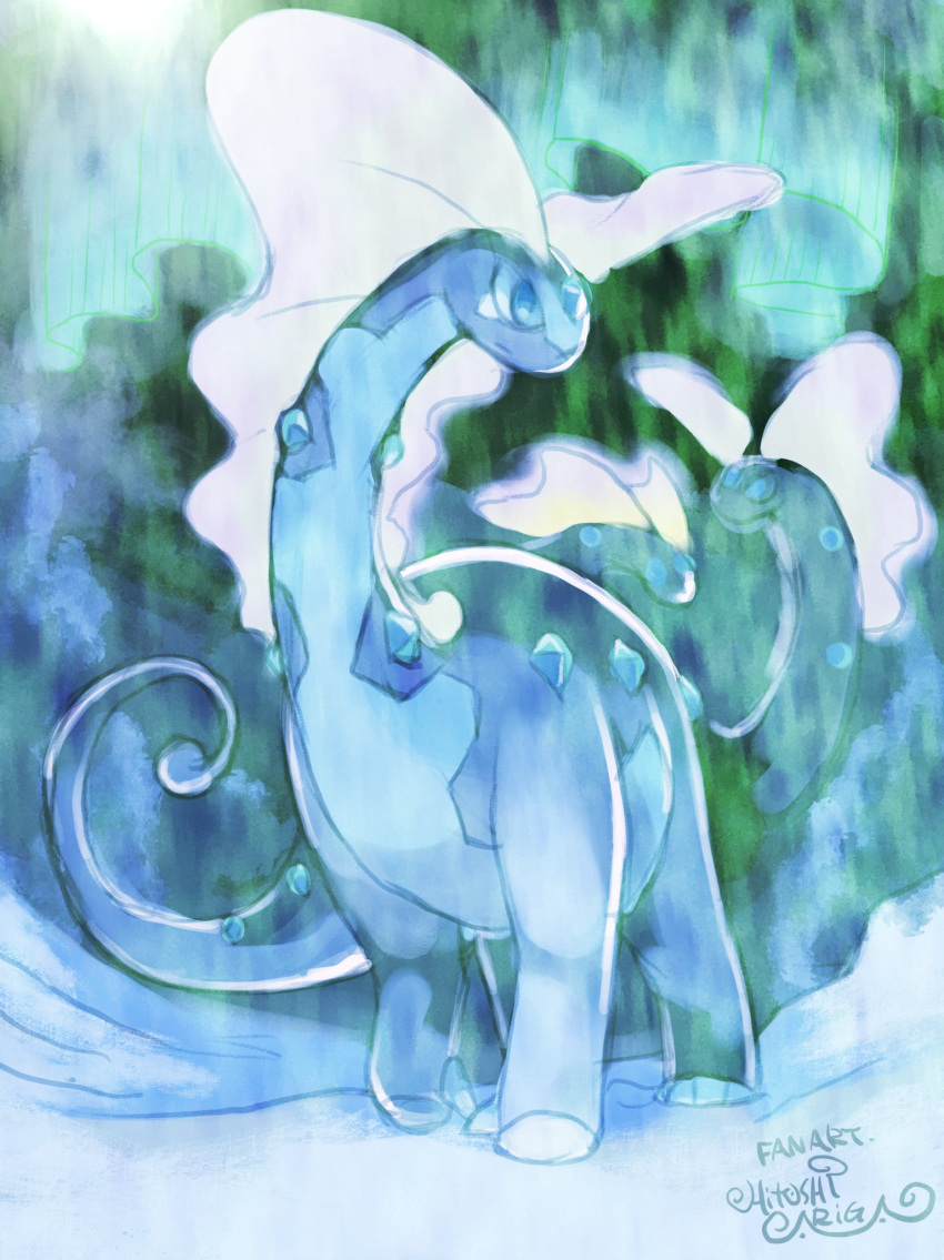 Safebooru - ariga hitoshi aurorus blue eyes closed mouth commentary ...