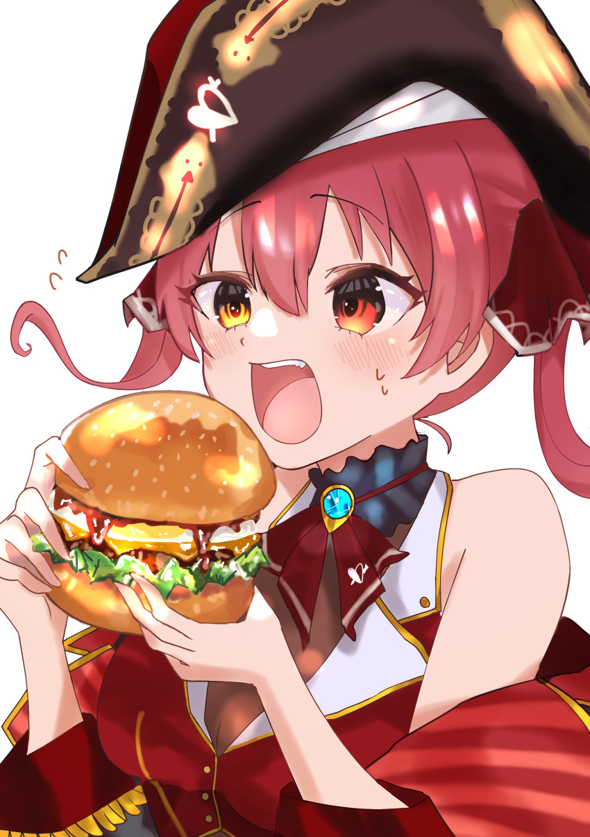 Safebooru - 1girl absurdres ascot black choker blush burger choker ...