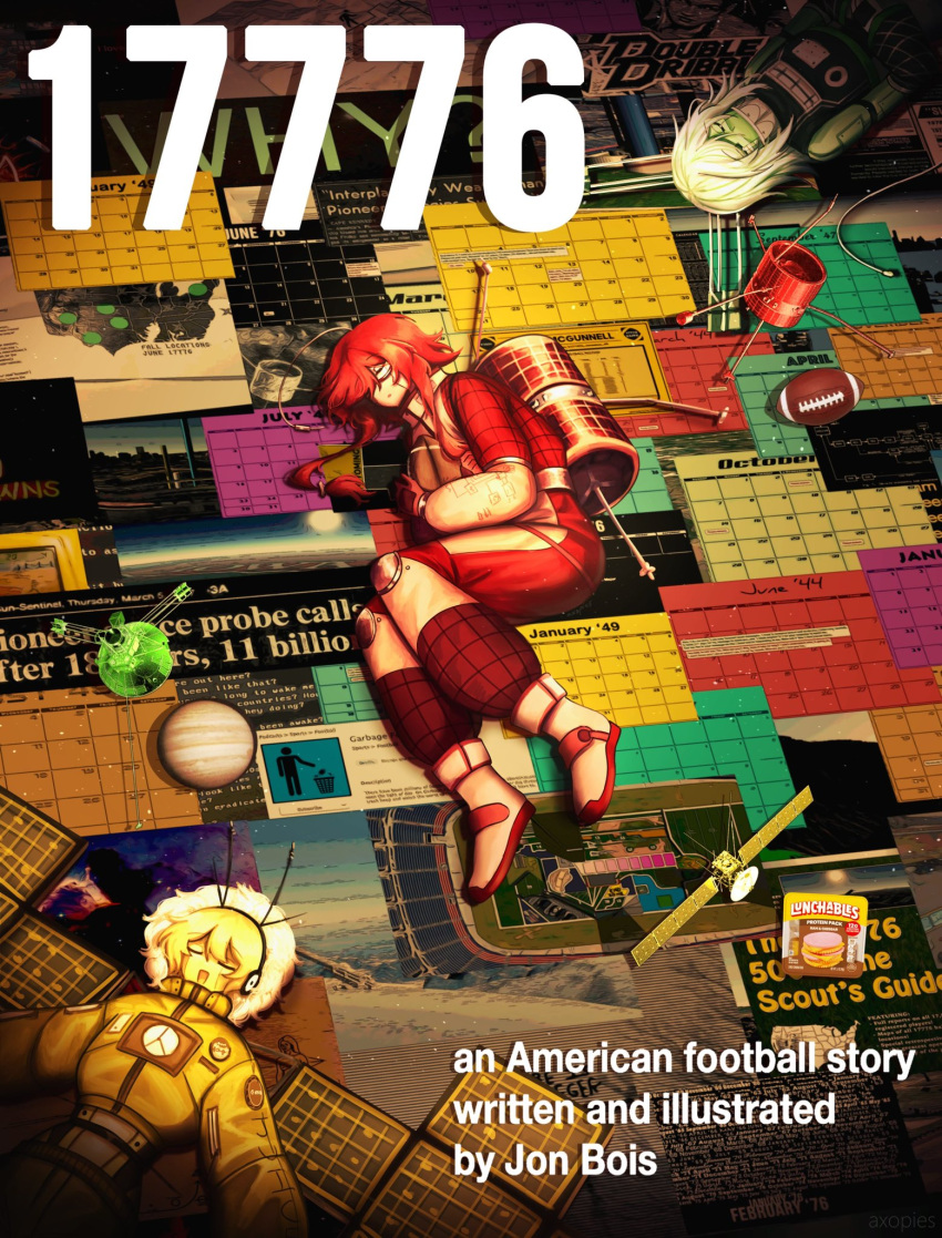 Safebooru - 17776 1girl 2boys ahoge american football android antennae ...
