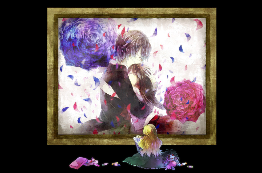 Safebooru - doll eve (ib) flower flowers gary (ib) hana (mew) ib mary ...