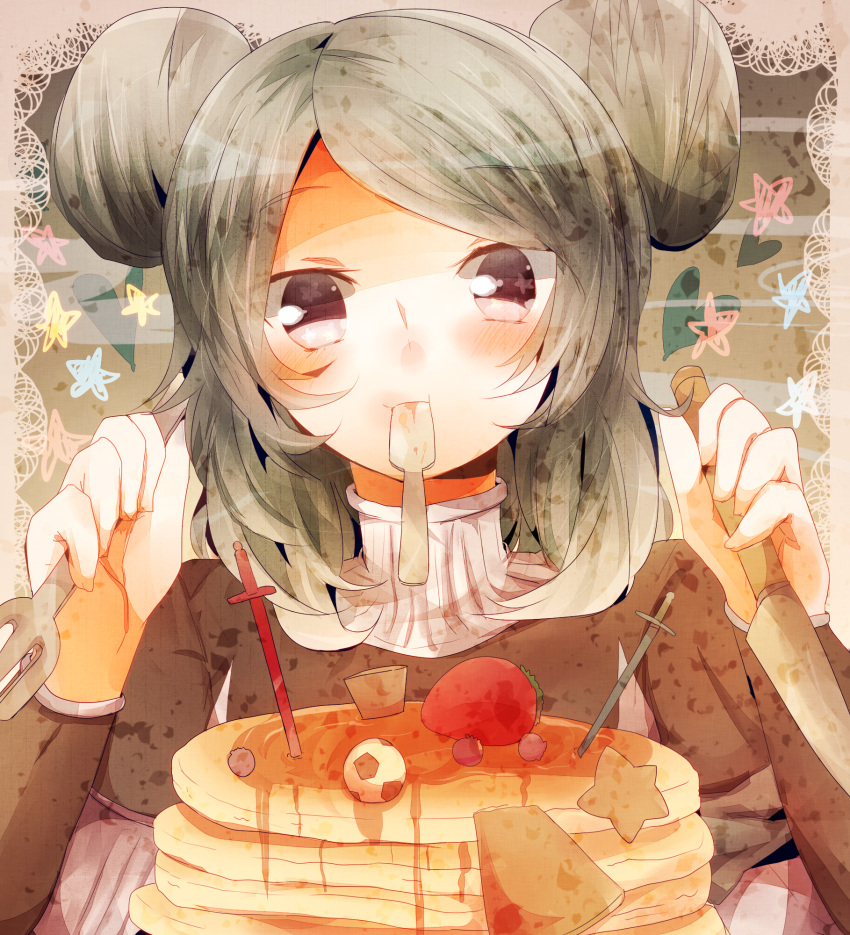 Safebooru - bad id beta (inazuma eleven) butter cake food fork fruit ...