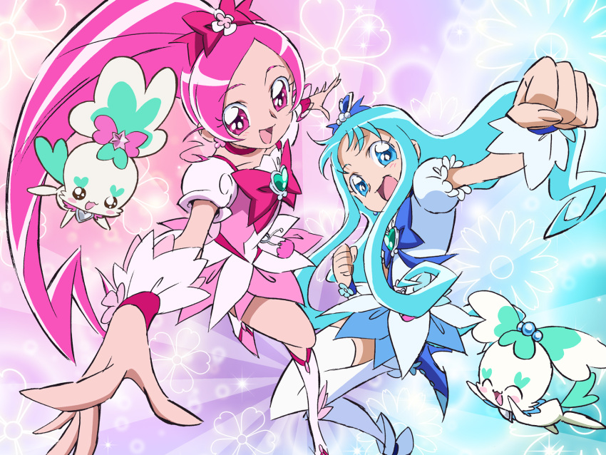 Safebooru - boots bow chypre (heartcatch precure!) clenched hand ...