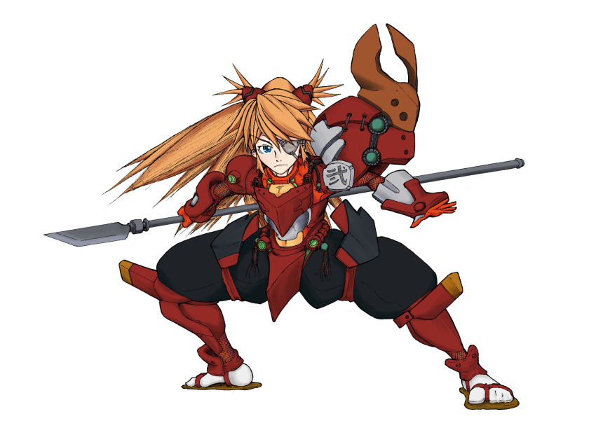 Safebooru - adapted costume alternate costume armor brown hair eva 02 ...