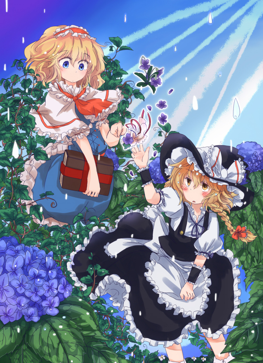 Safebooru - alice margatroid blonde hair blue eyes blush book bow capelet flower hairband hat ...