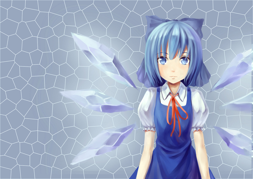 Safebooru - cirno expressionless highres solo touhou zzz (chomic) | 1291518