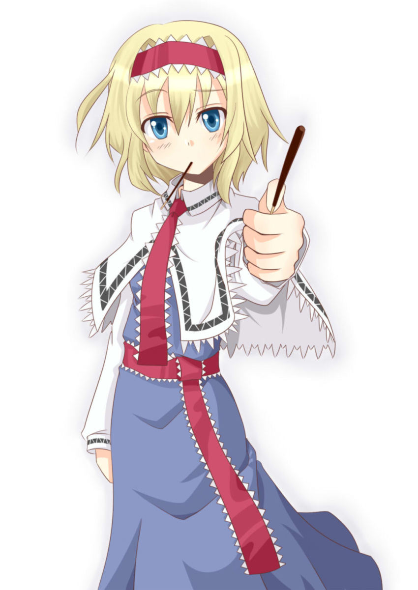 Safebooru - alice margatroid blonde hair blue eyes capelet chatamaru (irori sabou) hairband ...
