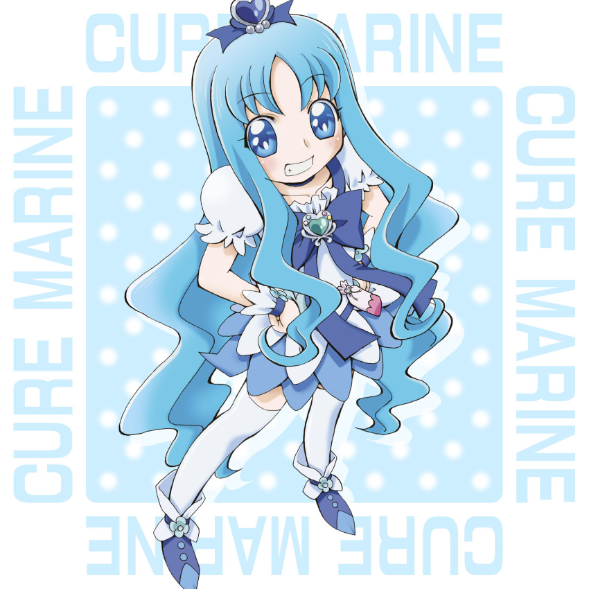 Safebooru - blue eyes blue hair boo (takagi) character name cure marine ...