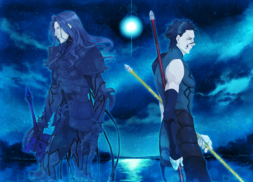 Safebooru - ahoge armor arondight berserker (fate/zero) black hair blue ...