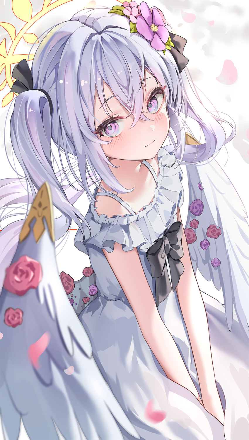 Safebooru - 1girl alternate costume alternate hairstyle azusa (blue archive) black bow black ...